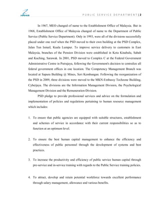 The channel system of public service department of malaysia | PDF