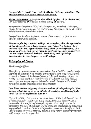 The chaos theory | PDF