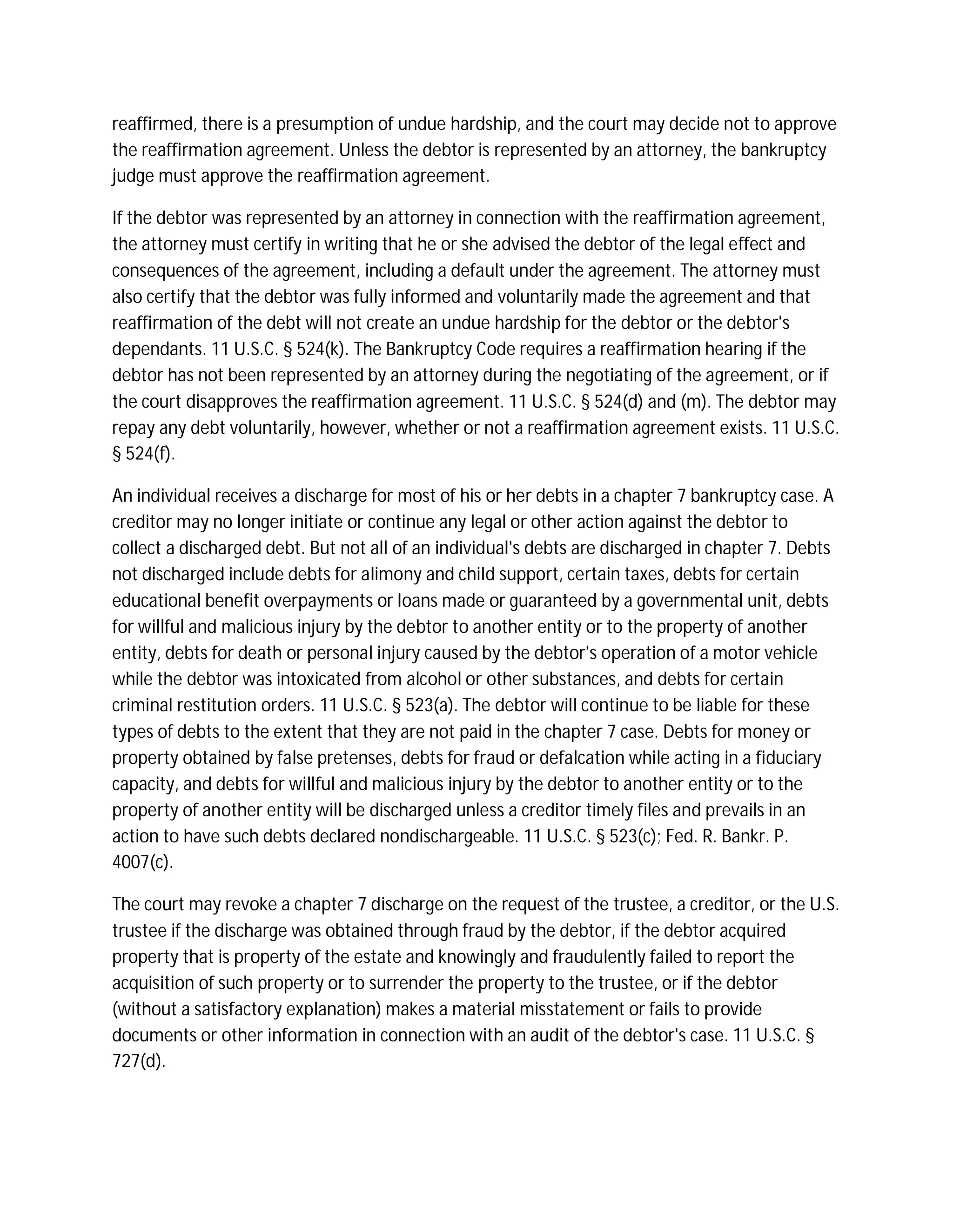 The chapter 7 discharge | PDF