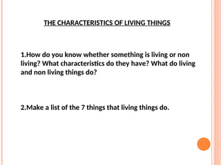 The Characteristics of Living Things.ppt