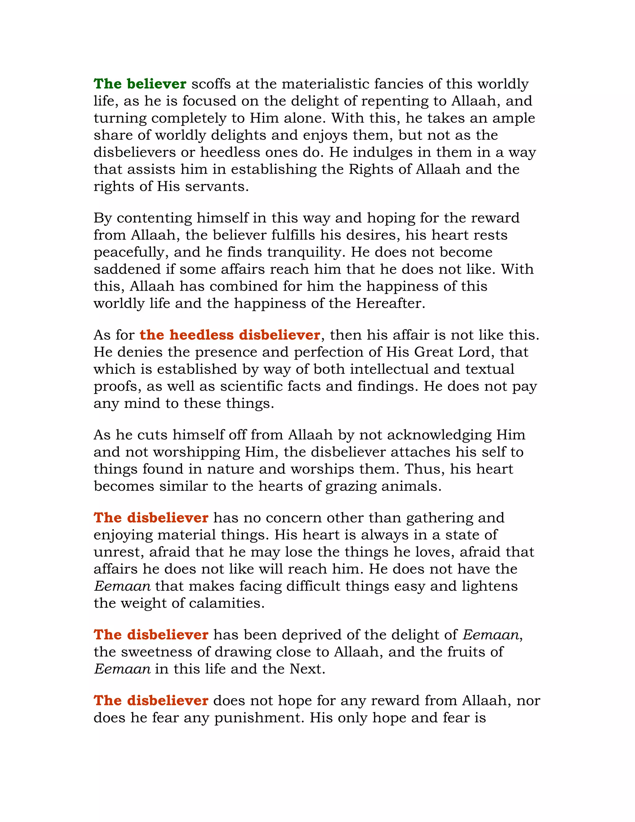 The characteristics of the true believer | DOC