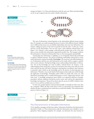 The Characteristics of Valuable Information | PDF