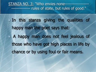 The character of a happy life | PPTX