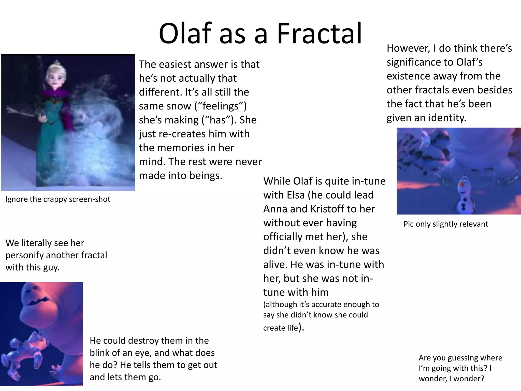 The character of olaf | PPTX