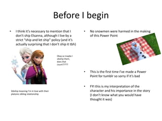 The character of olaf | PPTX