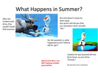 The character of olaf | PPTX