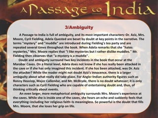 The characters and themes of a passage to india | PPSX