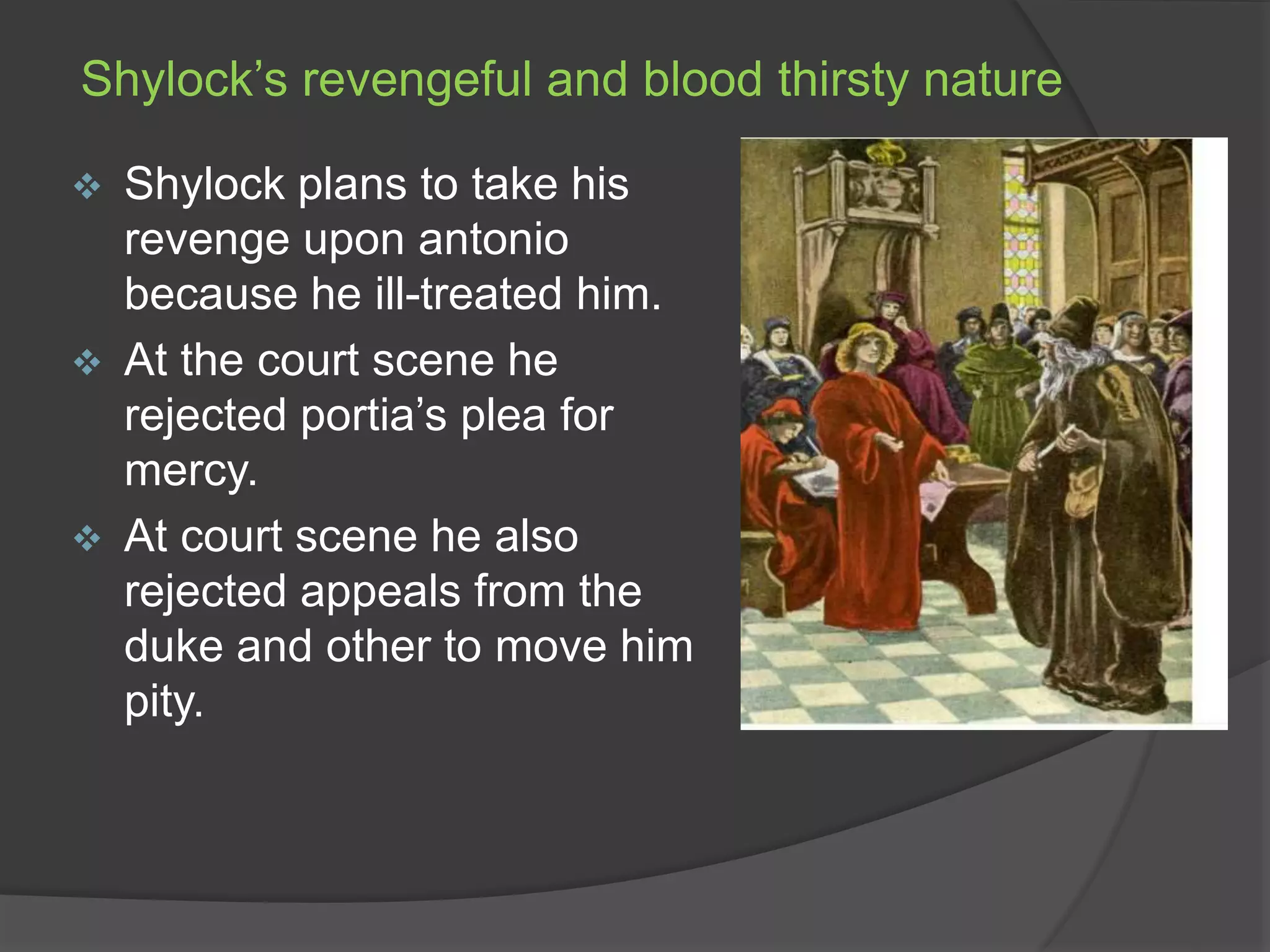 The character sketch of shylock | PPTX