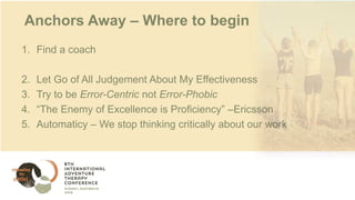 To Chart a Course: How to Improve Our Adventure Therapy Practice | PPTX