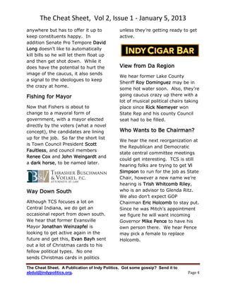 The cheat sheet 01 05-2013 | PDF | Elections | Politics