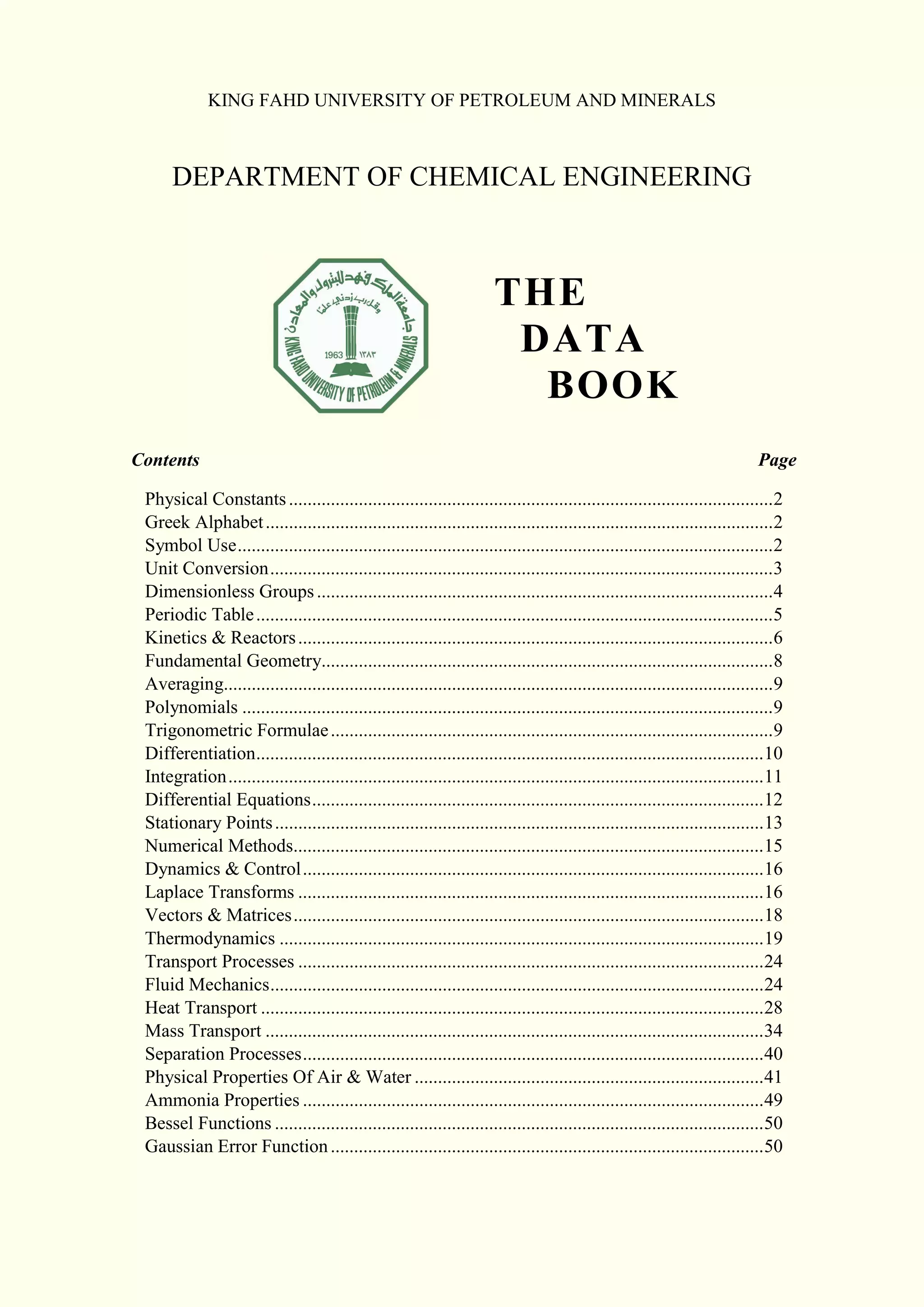 The CHE Data Book - KFUPM.pdf