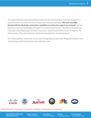 Case Study: The Cheesecake Factory | PDF