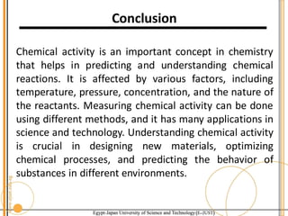 the chemical activity of materials | PPT