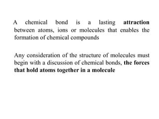 The chemical bond before 1926 | PPTX