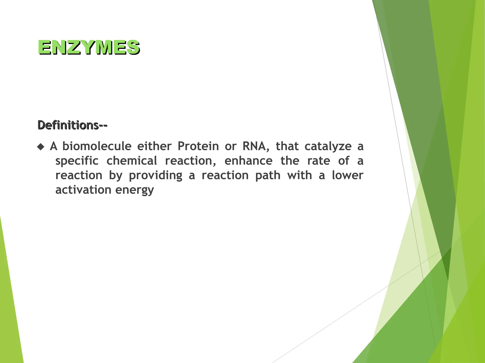 The chemical nature of enzymes, naming and classification of enzymes.ppt