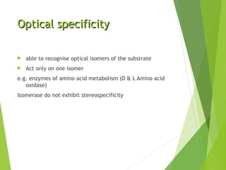 The chemical nature of enzymes, naming and classification of enzymes.ppt