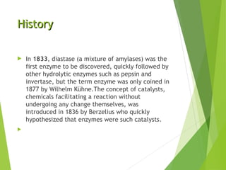 The chemical nature of enzymes, naming and classification of enzymes.ppt