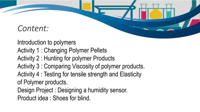 Polymers, Polymer shoes Idm14 | PPTX