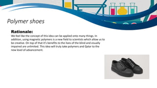 Polymers, Polymer shoes Idm14 | PPTX