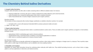 Beginner’s Look at the Science of Iodine Chemistry | PPTX