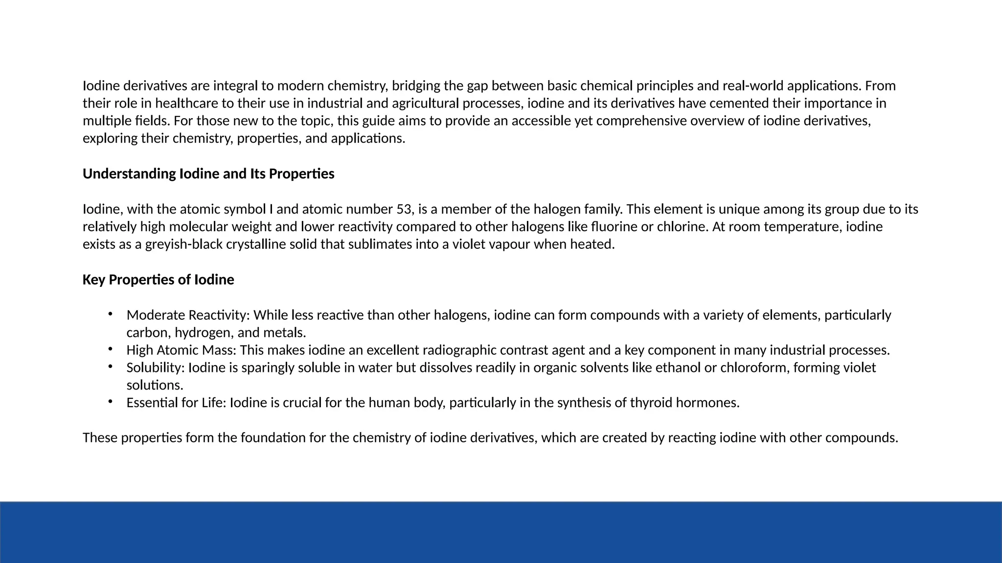 The Chemistry Behind Iodine Derivatives A Beginner’s Guide.pptx
