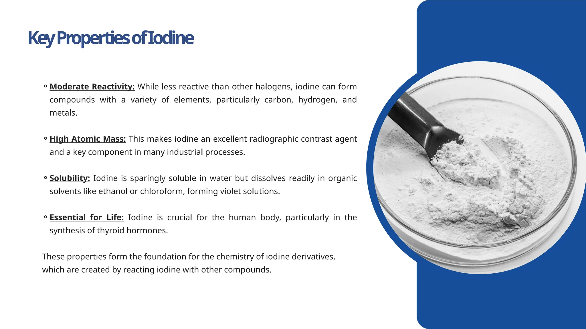 The Role of Iodine Derivatives in Modern Chemistry | PPTX