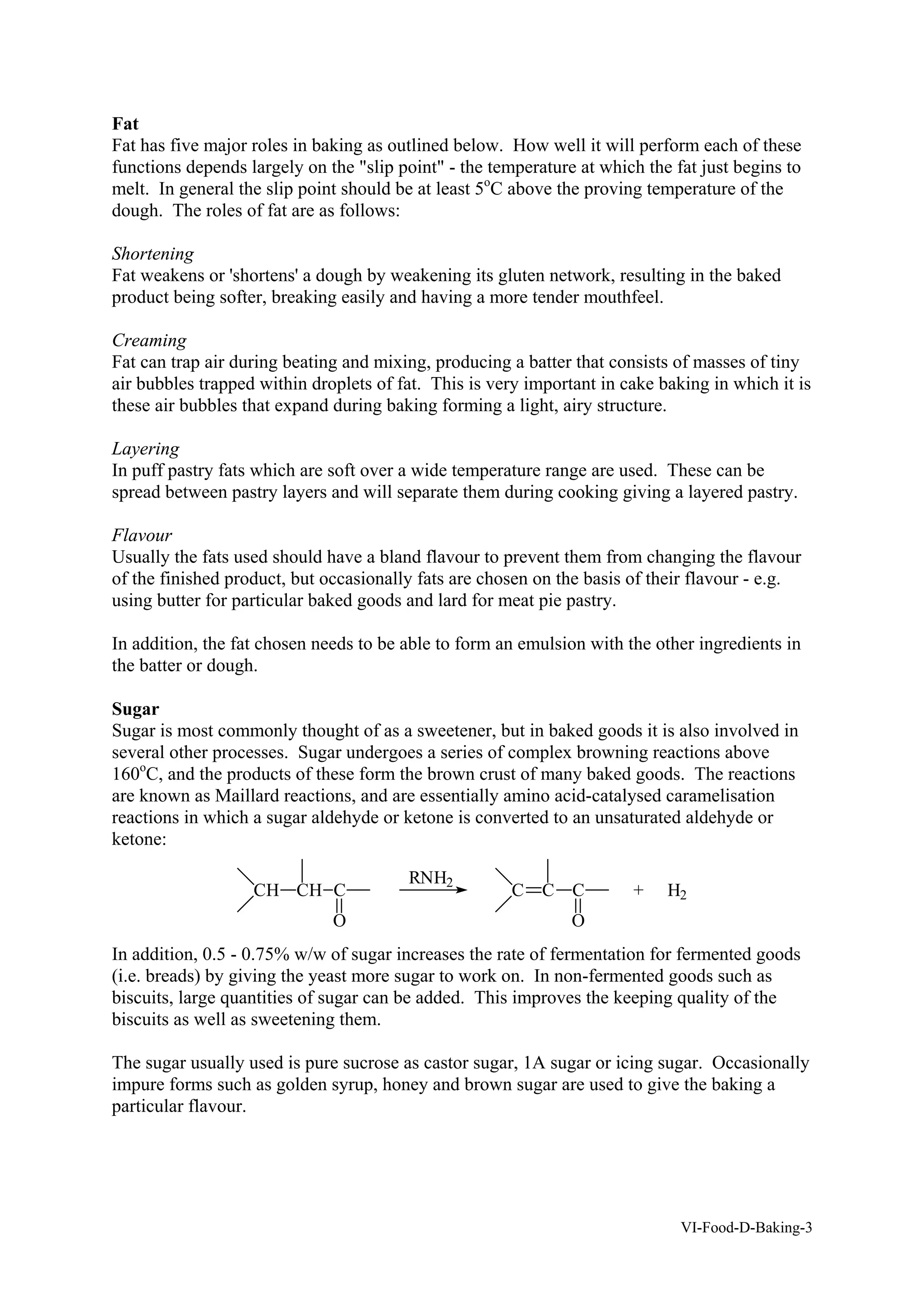 The chemistry of baking | PDF