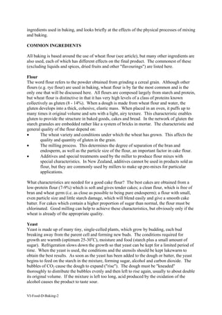 The chemistry of baking | PDF