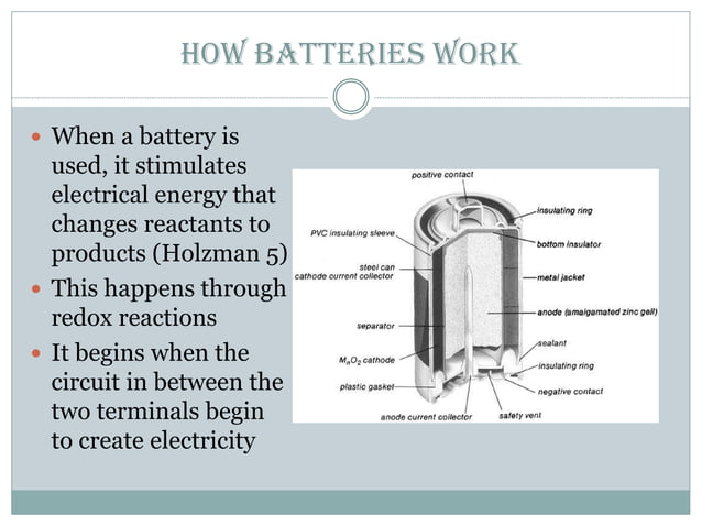 The chemistry of batteries 1 | PPT