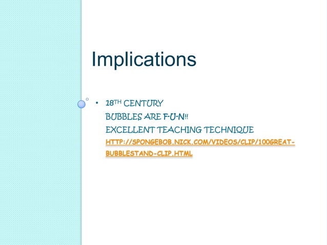 The Chemistry Of Bubbles | PPT