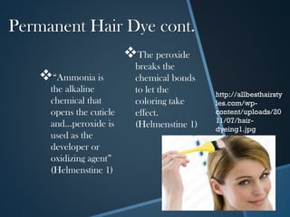 The chemistry of hair dye presentation | PPTX