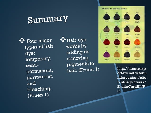 The chemistry of hair dye presentation | PPT
