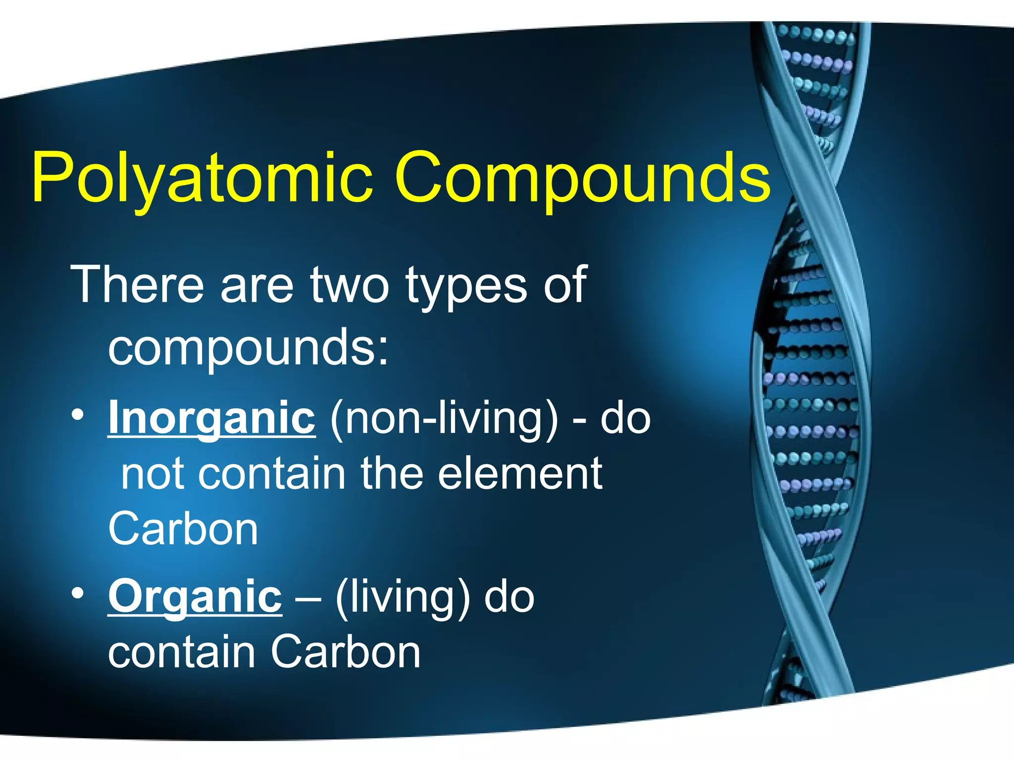 The Chemistry of Life | PPT