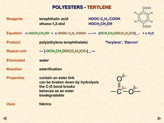 The Chemistry Of Polymers | PPT