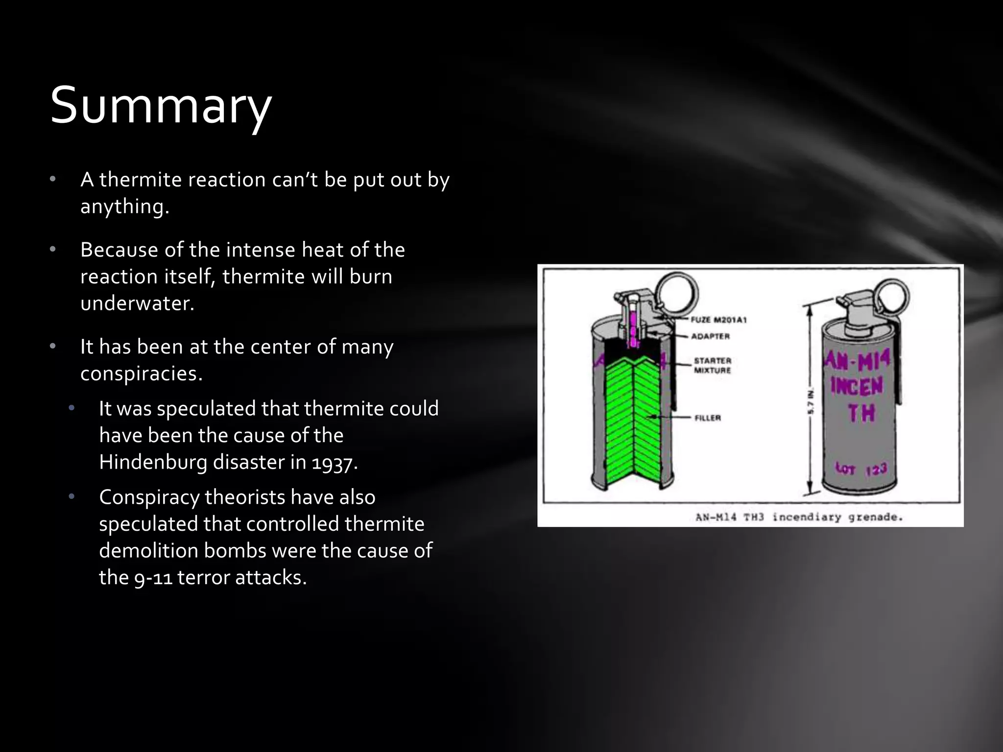 The Chemistry of Thermite | PPTX