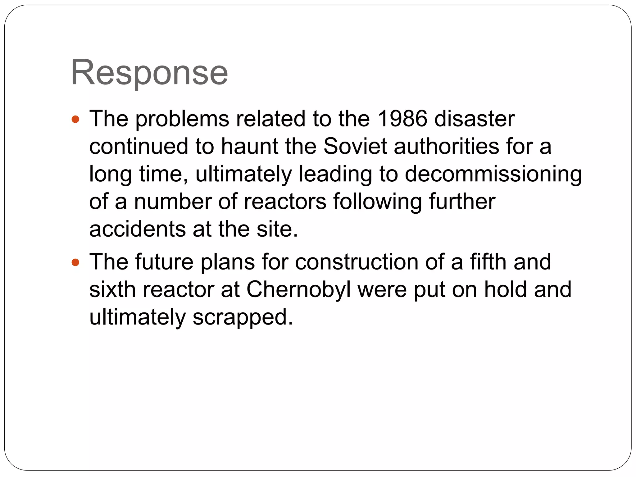 The Chernobyl Disaster | PPTX