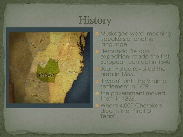 The cherokee myth | PPTX | Genealogy and Ancestry | Hobbies & Interests