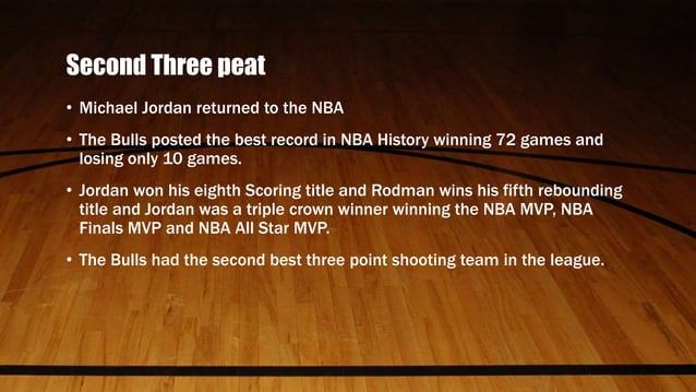 The chicago bulls | PPTX | Basketball | Sports