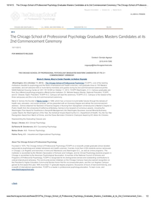 The chicago school of professional psychology graduates masters ...