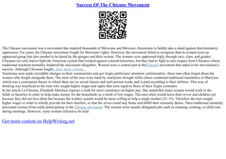 The Chicano Civil Rights Movement | PDF