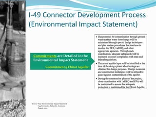 The Chicot Aquifer and the I-49 Connector Project | PPTX