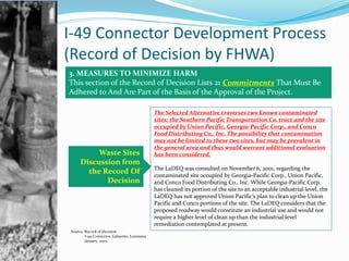 The Chicot Aquifer and the I-49 Connector Project | PPTX
