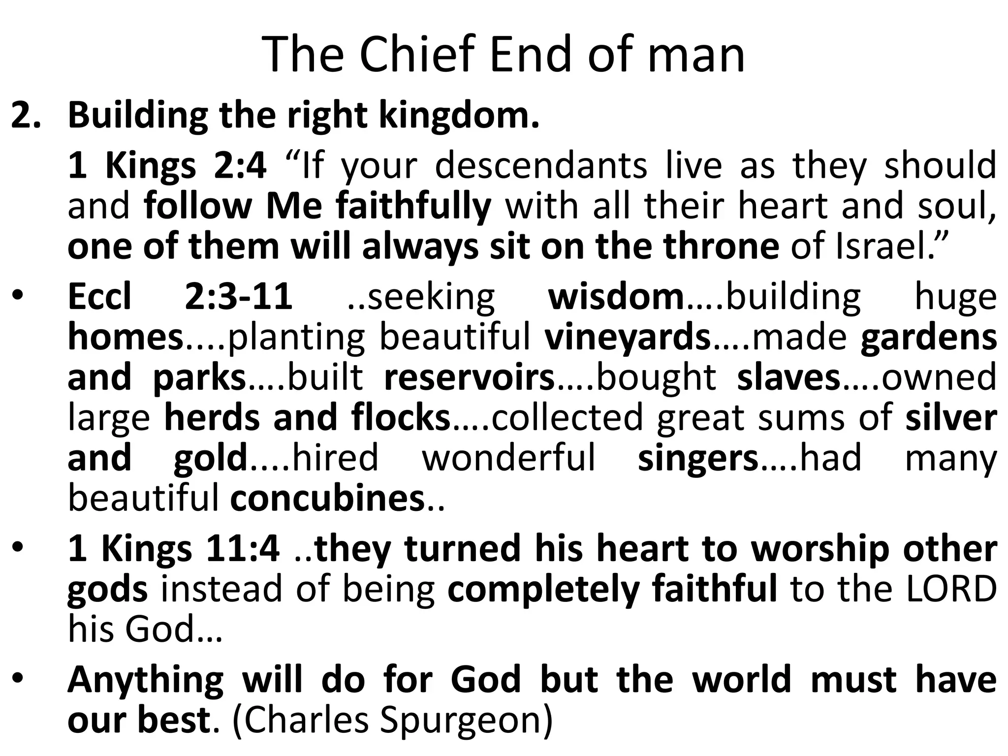 The chief end of man | PPTX