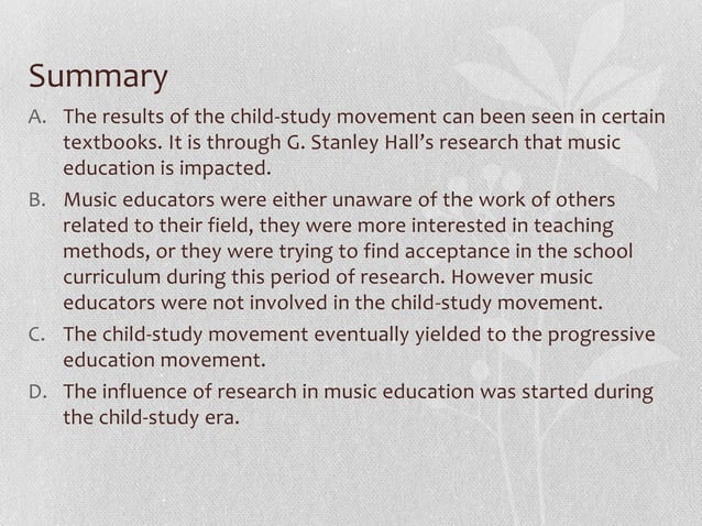 The child study movement | PPTX