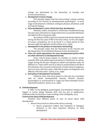 The child and adolescent learners | DOCX