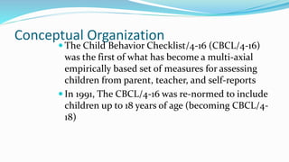 The child behavior checklist | PPTX