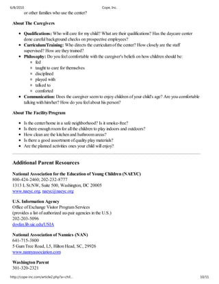 The Childcare Guidebook | PDF