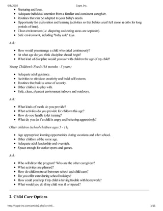 The Childcare Guidebook | PDF