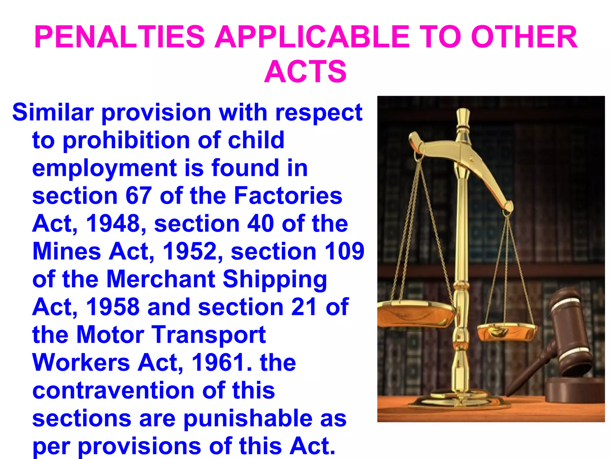The Child Labour (Prohibition And Regulation ) Act, 1986 | PPT