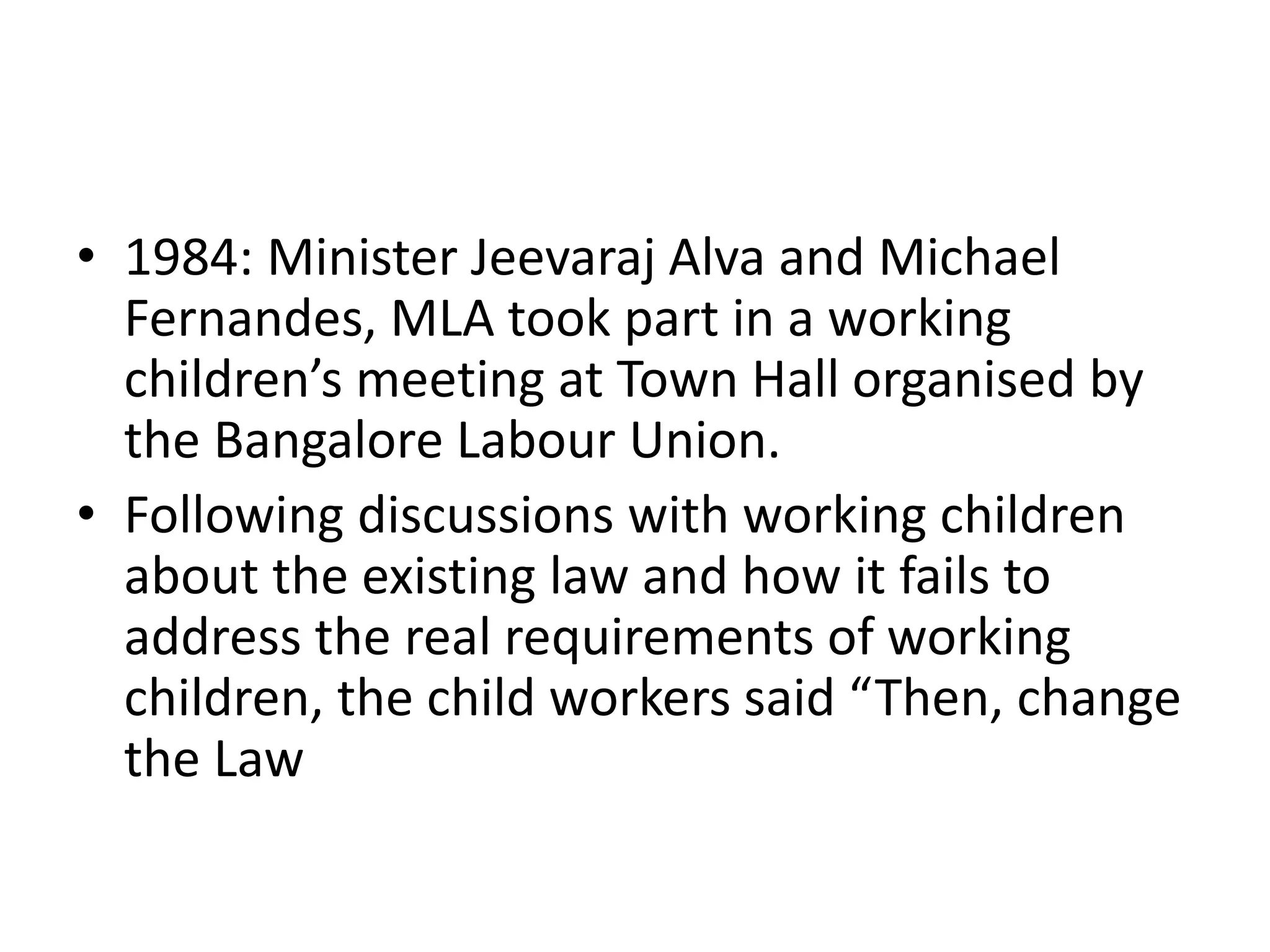 The child labour (prohibition and regulation)act, | PPTX